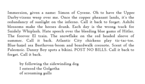 Patrick Sweeney – Heliosparrow Poetry Journal